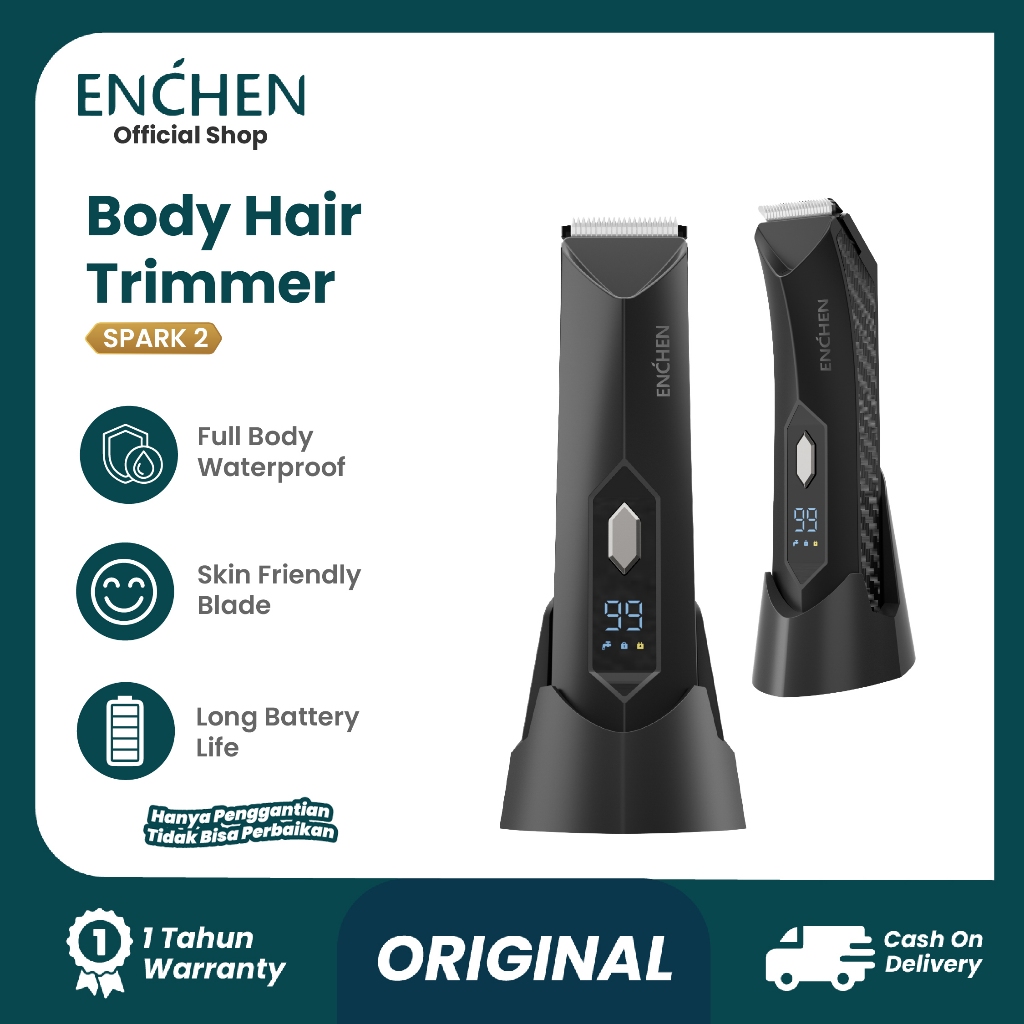 Jual Enchen Spark 2 Body Trimmer Professional Hair Clipper Alat Cukur ...