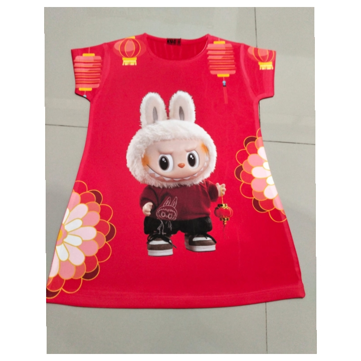 Jual Dress Anak Labubu / Baju Anak Perempuan Labubu / Labubu / Terlaris ...