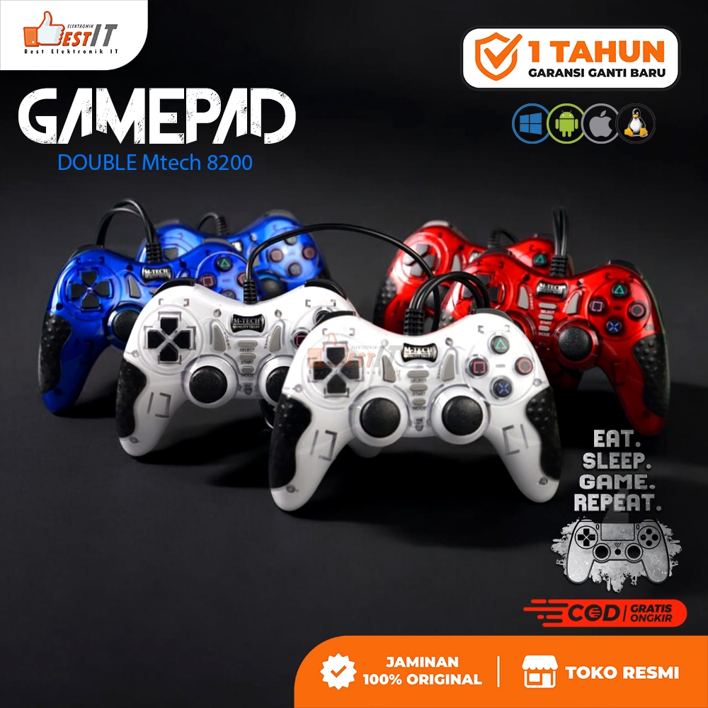 Jual Joystik Gamepad Dual Controller USB PC Joystick Gamepad Double ...