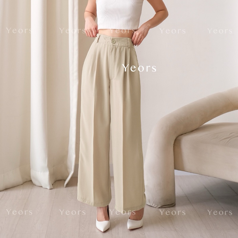 Jual YEORS - Lisa Pants - PETITE SIZE - Celana Kulot Polyester Anti ...
