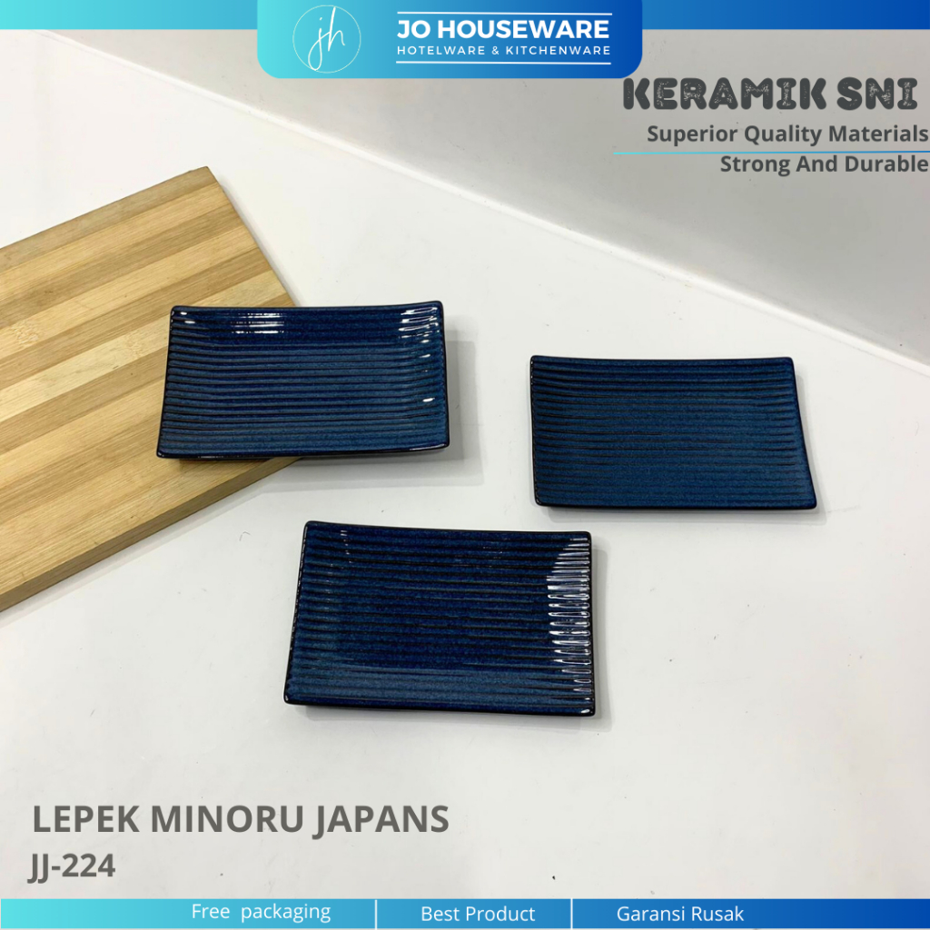 Jual Lepek Minoru Sushi Japans keramik premium navy ukuran 16x9,5cm ...