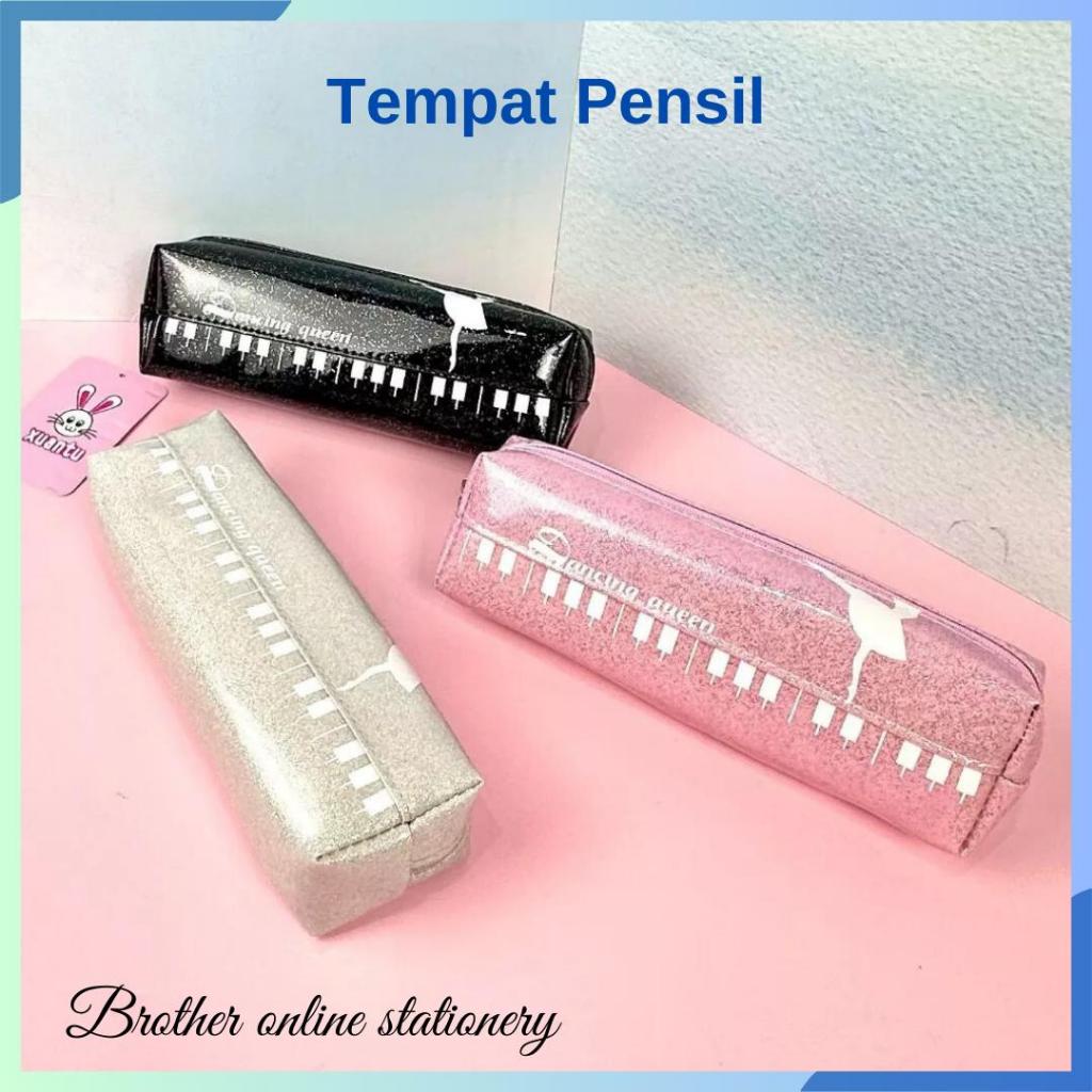 Jual BOS Kotak Pensil Berwarna Set/Tempat Pensil Sleting/Pencil Box ...