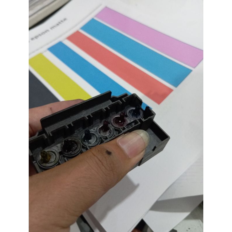 Jual print head epson L800,L805,L850 copotan, nozzle terlampir | Shopee ...