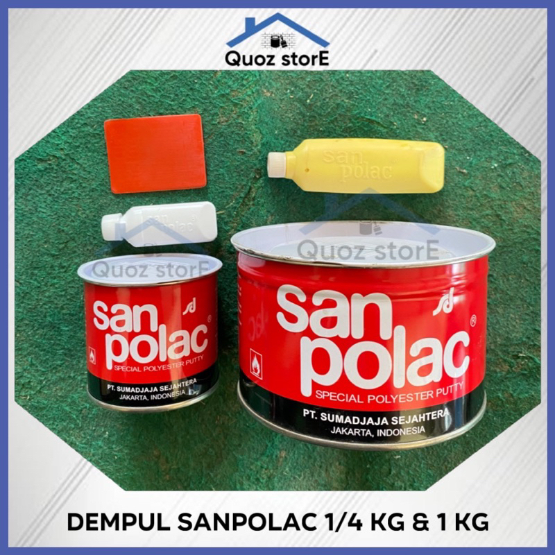 Jual Dempul SanPolac 1/4 KG & 1 Kg | Shopee Indonesia