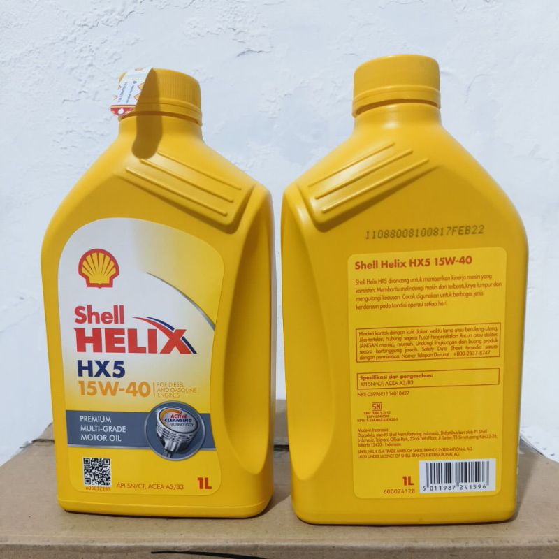 Jual HARGA GROSIR OLI SHELL HELIX HX5 1L 1 BOTOL | Shopee Indonesia