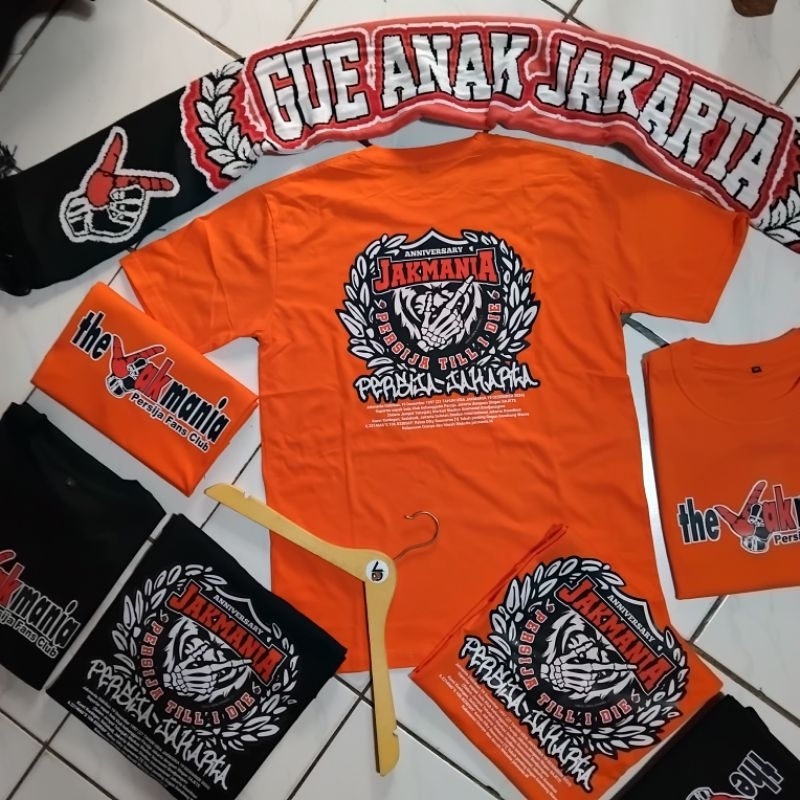 Jual virus oren tshirt kaos anniversary jakmania 27 years limited ...