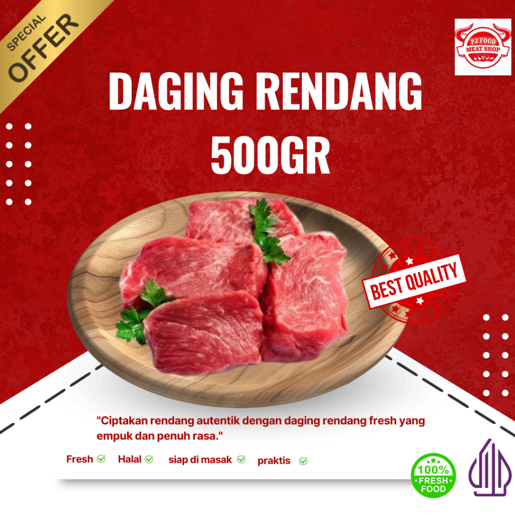 Jual PROMO DAGING RENDANG 500gr | Shopee Indonesia