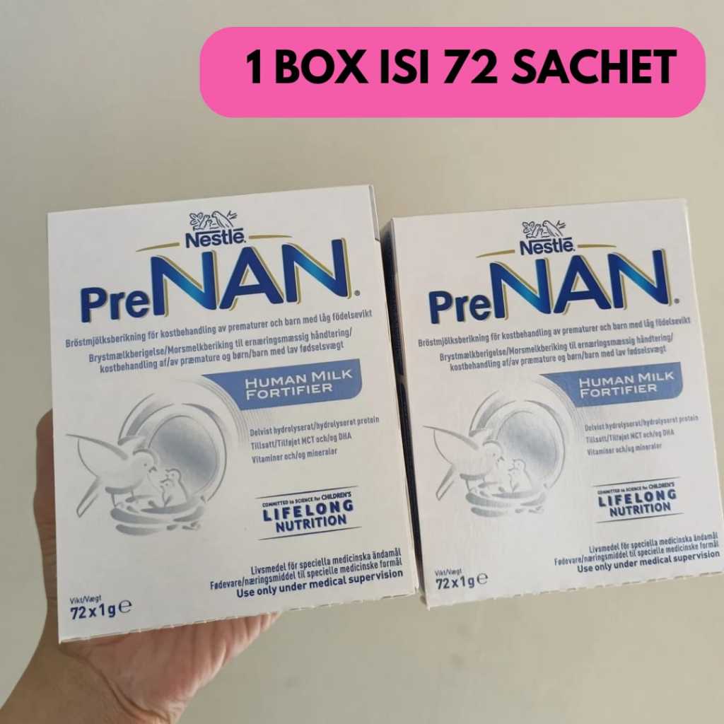 Jual PreNAN HMF Human Milk Fortifier Nestle Box Prematur BOX isi 72 ...
