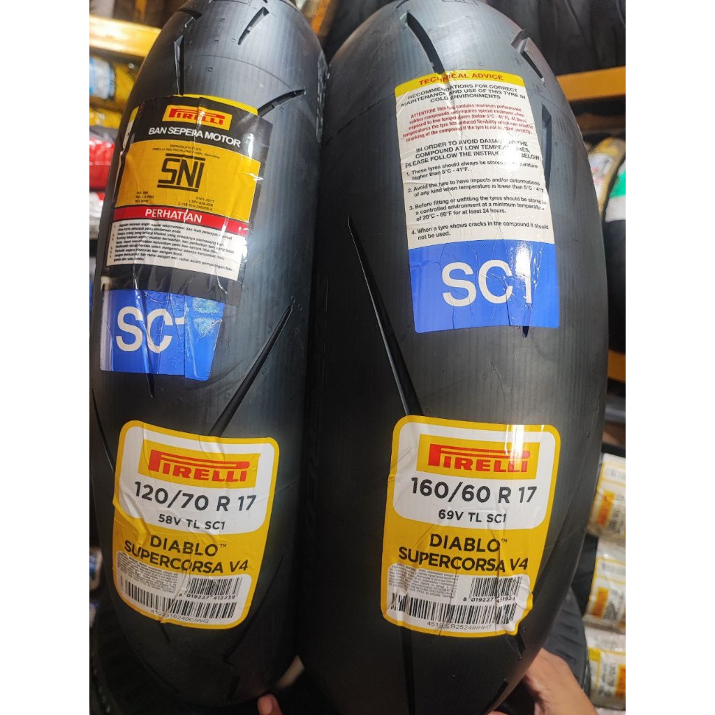 Jual [READY COD] 1SET BAN PIRELLI 120/70-17 DAN 150/60-17 DIABLO ROSSO ...
