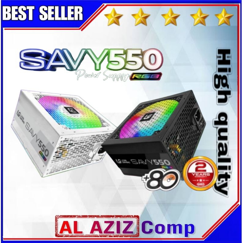 Jual Power Suplay LEXA Gaming Savy 550Watt +80 White I Black | Shopee ...
