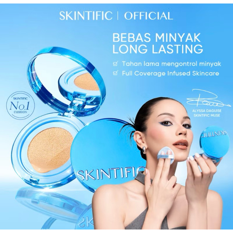 Jual SKINTIFIC cushion shade ivory orii ,full no refil | Shopee Indonesia