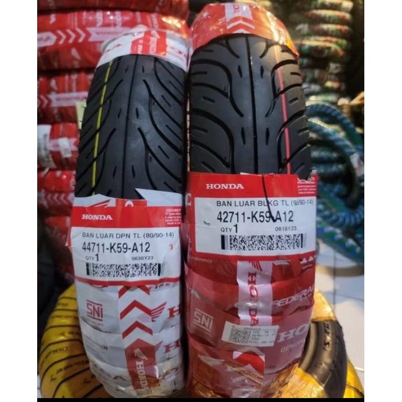 Jual Ban Federal Tubles 90/90-14 /80/90-14 Original | Shopee Indonesia