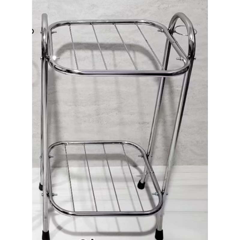 Jual (INSTANT) RAK DISPENSER STAINLESS 2 SUSUN / MEJA DISPENSER / MEJA ...