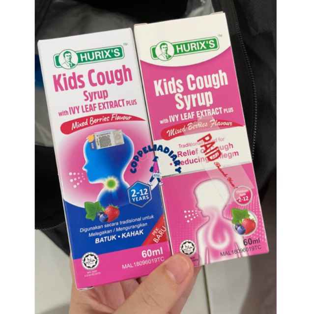 Jual HURIX’S Malaysia Halal flu cough 600 dewasa hurix cough syrup ...