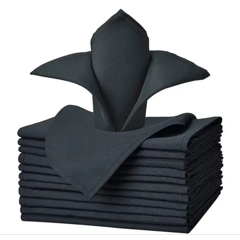 Jual Napkin serbet makan lap restaurant, hotel napkin polos pull cotton ...