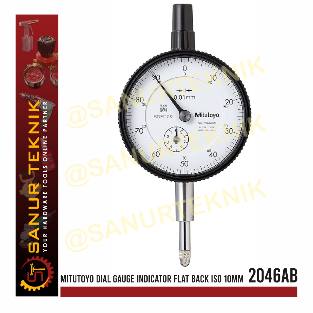 Jual MITUTOYO Dial Indicator Indikator 2046A 10/0.01mm (10 / 0.01 mm) | Shopee Indonesia