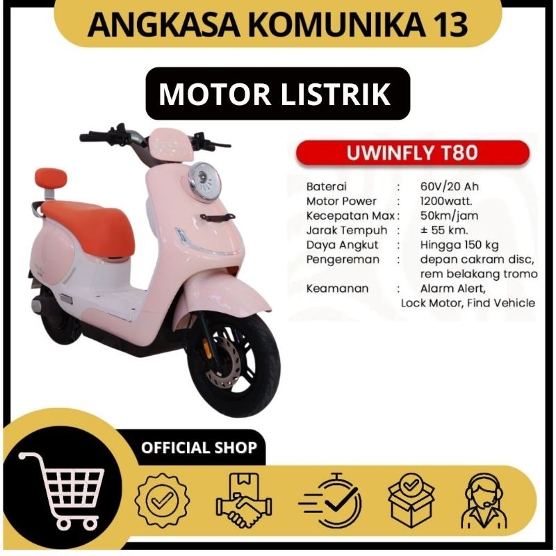 Jual Motor Listrik Uwinfly T80 1200WATT Garansi Resmi Uwinfly T80 ...
