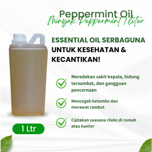 Jual Peppermint Oil/ Minyak Peppermint 1 liter | Shopee Indonesia