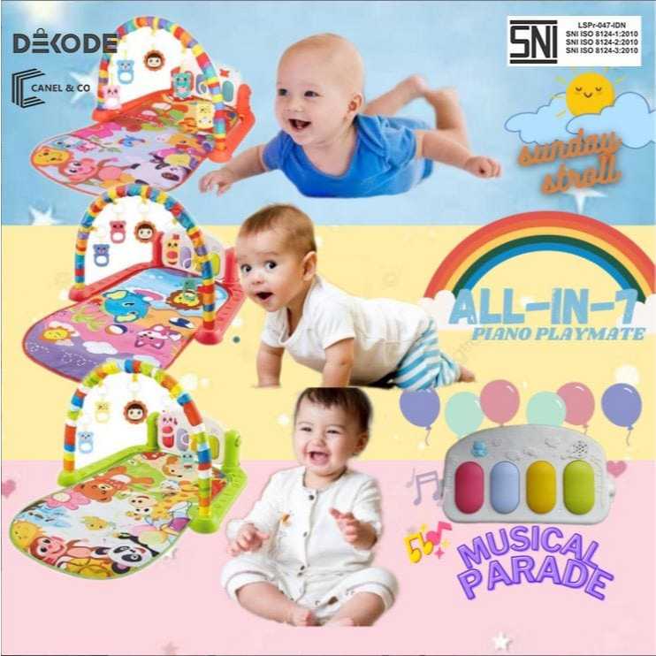 Jual CANEL & CO [SNI] Baby Play Gym Baby Toys Rattle & Piano Playmat ...