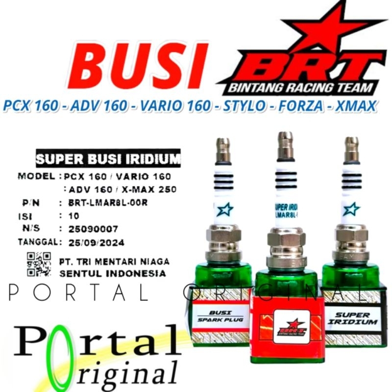 Jual Busi Racing super iridium BRT LMAR8L PCX 160 ADV 160 Vario 160 ...