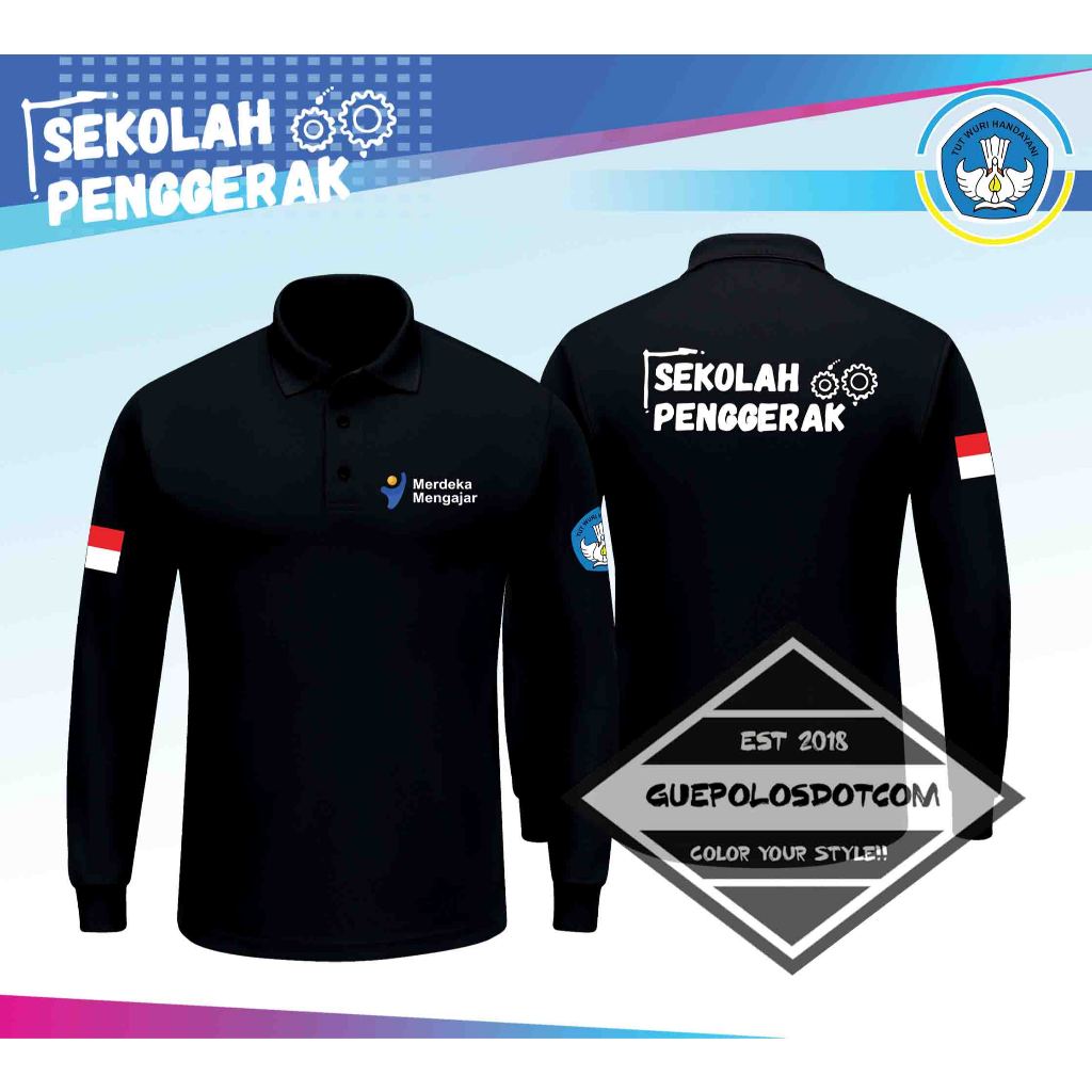 Jual POLOSHIRT SEKOLAH PENGGERAK MERDEKA MENGAJAR - BAJU SEKOLAH ...