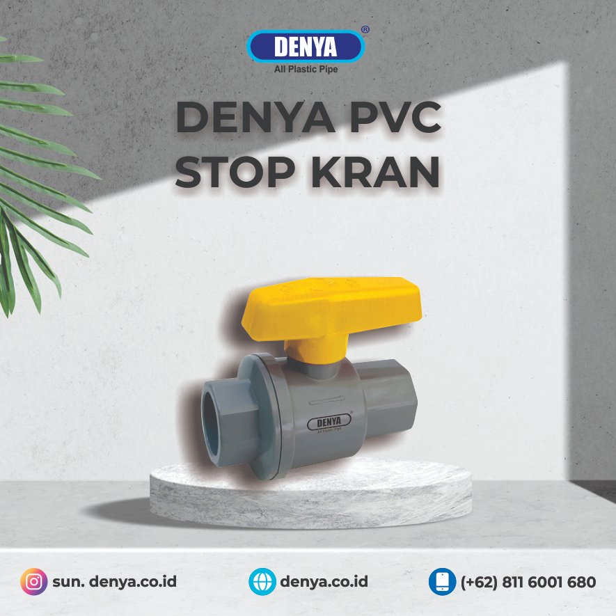 Jual Denya PVC Fitting Stop Kran Ukuran 25mm (3/4 Inch) | Shopee Indonesia