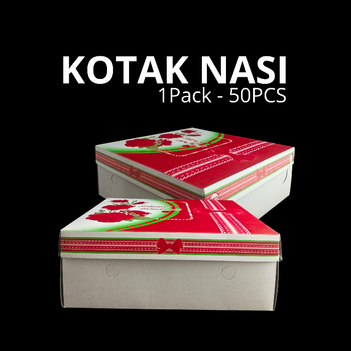 Jual [MURAH] - 1PACK ISI 50PCS - UKURAN 20x20 - Tebal 350g - KOTAK NASI ...