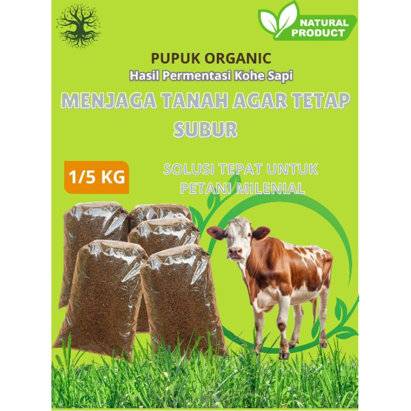 Jual Pupuk kandang permentasi kohe sapi 1/5 kg | Shopee Indonesia