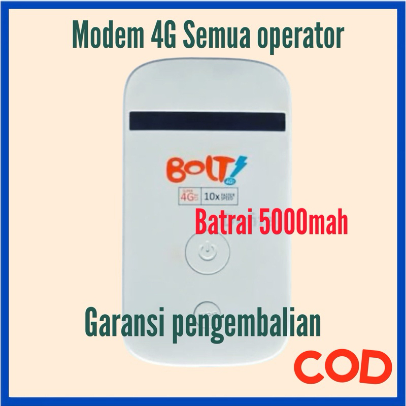 Jual Modem BOLT Mf90 unlock 4G all operator BellineB10 Biru | Shopee ...