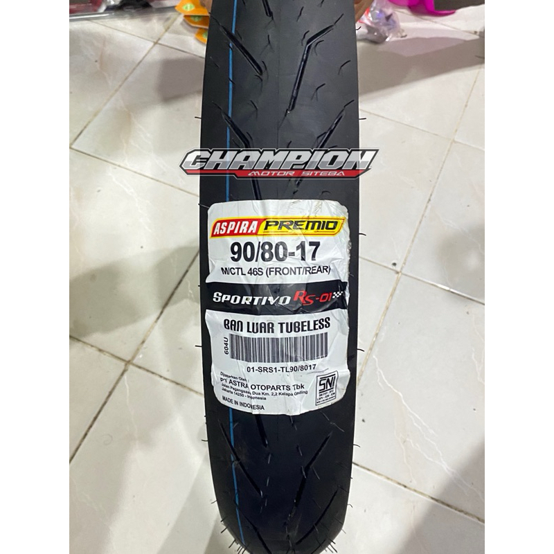 Jual BAN TUBLES ASPIRA UKURAN 90/80 RING 17 RAGI FIRELLI CORSA 2 PREMIO RS01 | Shopee Indonesia