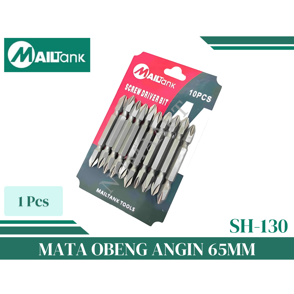 Jual MAILTANK SH130 / MATA OBENG ANGIN 65MM SCREW DRIVER 1PCS | Shopee ...