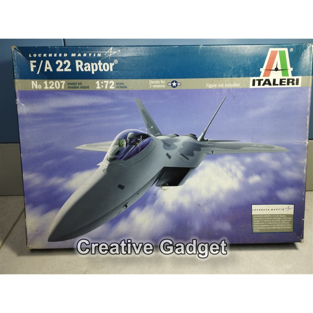 Jual US F/A-22 Raptor ( US Fighter F-22 ) - Model kit Italeri 1/72 ...
