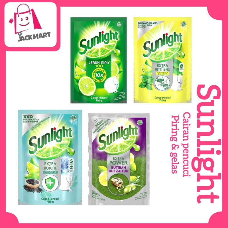 Jual SUNLIGHT 755 ML dan 460 ML REFILL SABUN PENCUCI PIRING DAN GELAS | Shopee Indonesia