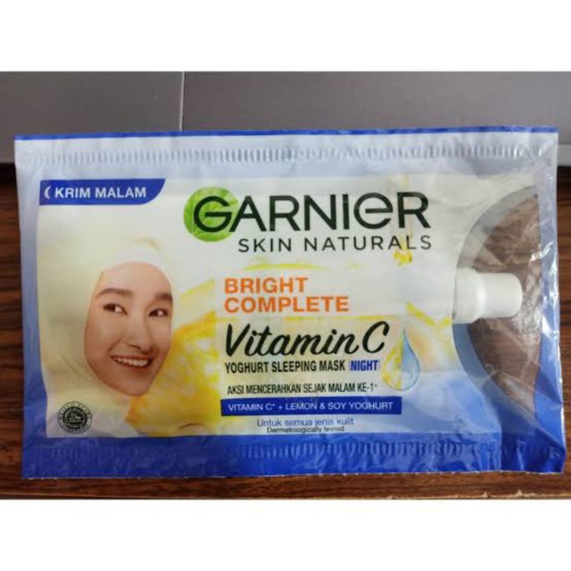 Jual Garnier Bright Complete Vitamin C Yoghurt Sleeping Mask Night ...