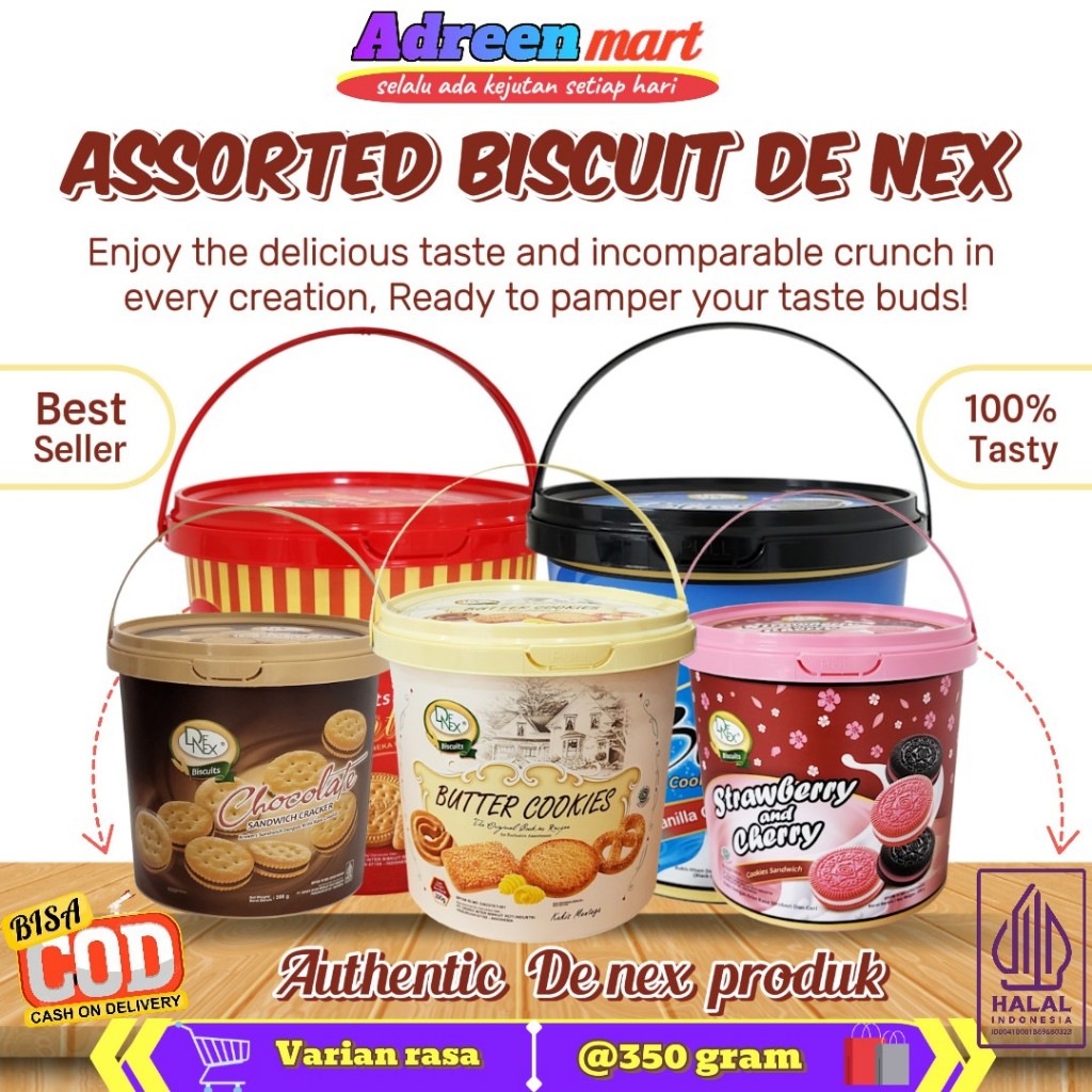 Jual Denex Handle Timba Plastik / Biskuit / Wafer / Wafer Roll Astor / Parcel / Lebaran 350G ...