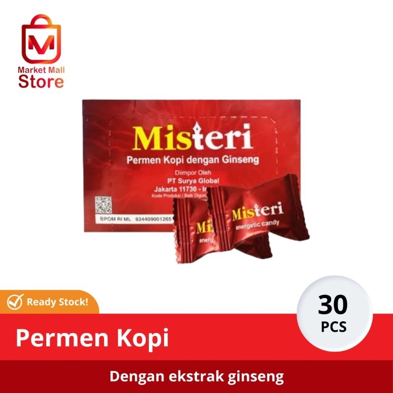Jual Misteri Candy Original Permen Kopi dengan Ginseng 30 Pcs | Shopee ...