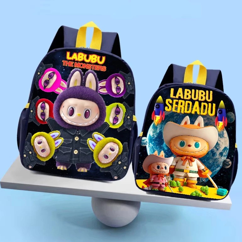 Jual Tas Ransel Anak Karakter Labubu 3D untuk Sekolah TK, PAUD, SD -Gratis Dompet Pensil ...