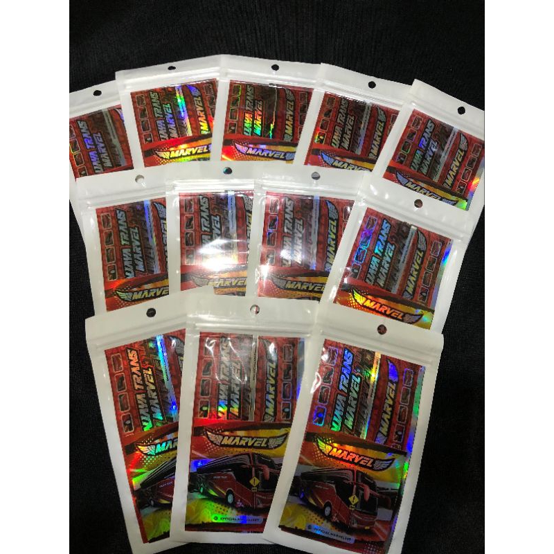 Jual STIKER BUS SANJAYA TRANS MARVEL HOLOGRAM ORIGINAL 100% | Shopee ...
