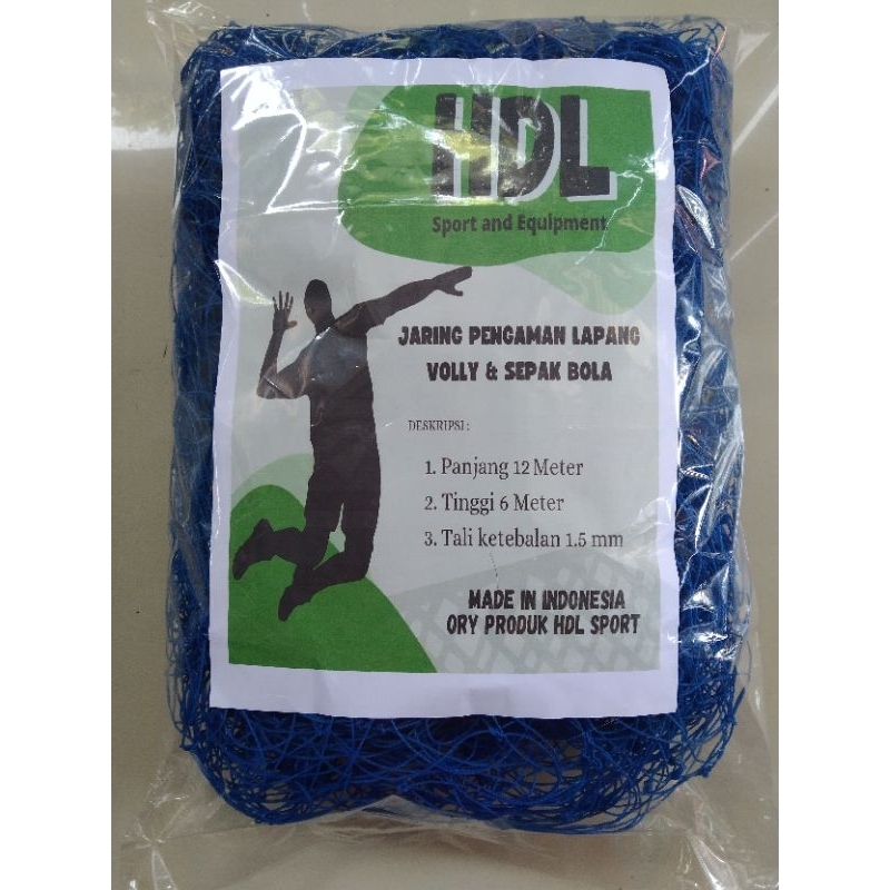 Jual jaring keliling pelindung lapangan bola voly/futsal/ pagar halaman ...