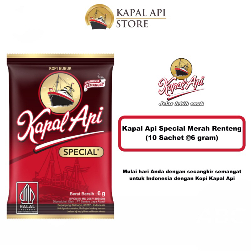 Jual Kopi kapal api 6gr (10 sachet) | Shopee Indonesia