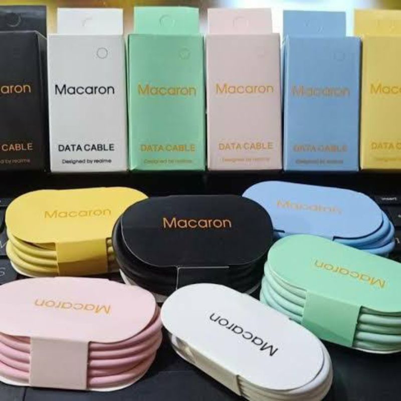 Jual kabel charger micro / type c macaron 100cm | Shopee Indonesia