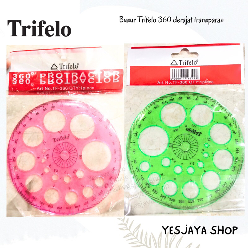 Jual {1 pc} Busur Lingkaran Trifelo 360 / Busur Protractor Trifelo 360 / Busur 360 Trifelo ...