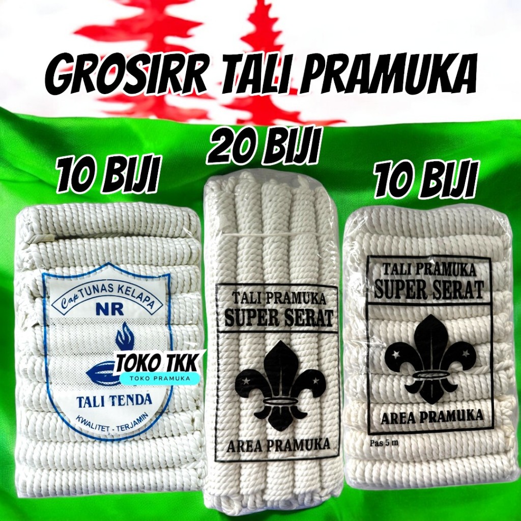Jual 1 pack Tali pramuka 5 meter | Shopee Indonesia
