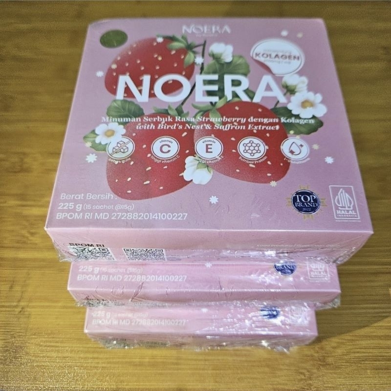 Jual Paket 3 Box Noera Collagen Drink (Perbox Isi 15 Sachet) New ...