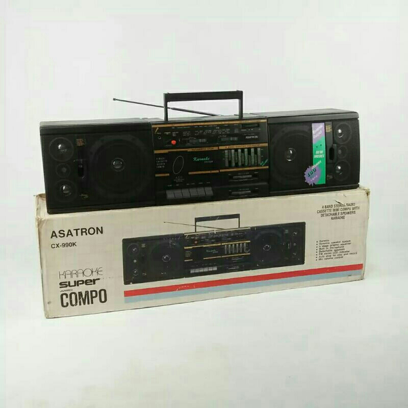 Jual RADIO TAPE COMPO ASATRON CX-990K | New Old Stock (NOS) | Shopee ...
