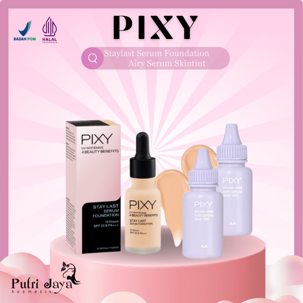Jual PIXY UV Whitening Stay Last Serum Foundation | Airy Serum Skintint ...
