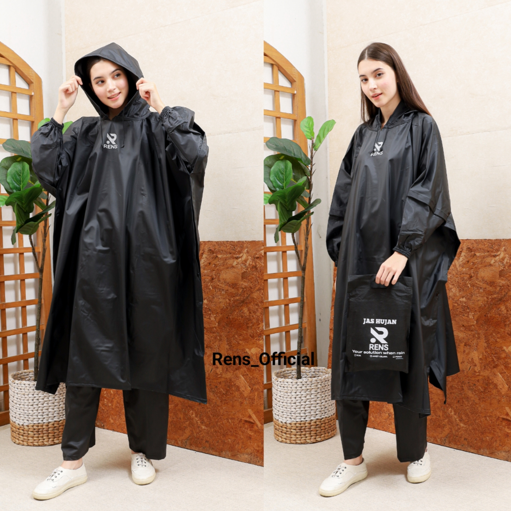 Jual RENS Jas Hujan Stelan Ponco JUMBO Kelelawar Mantel Premium Pria Wanita Dewasa Rain Coat ...