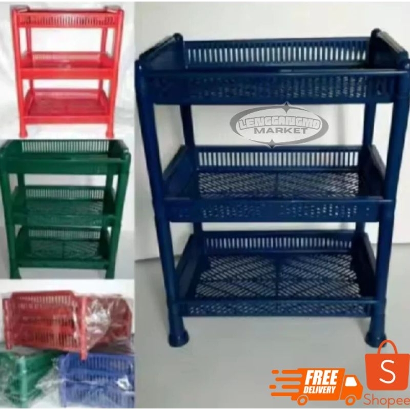 Jual Rak Piring & Rak Bumbu Dan Sayur 3 Tingkat Ukuran Besar | Shopee ...