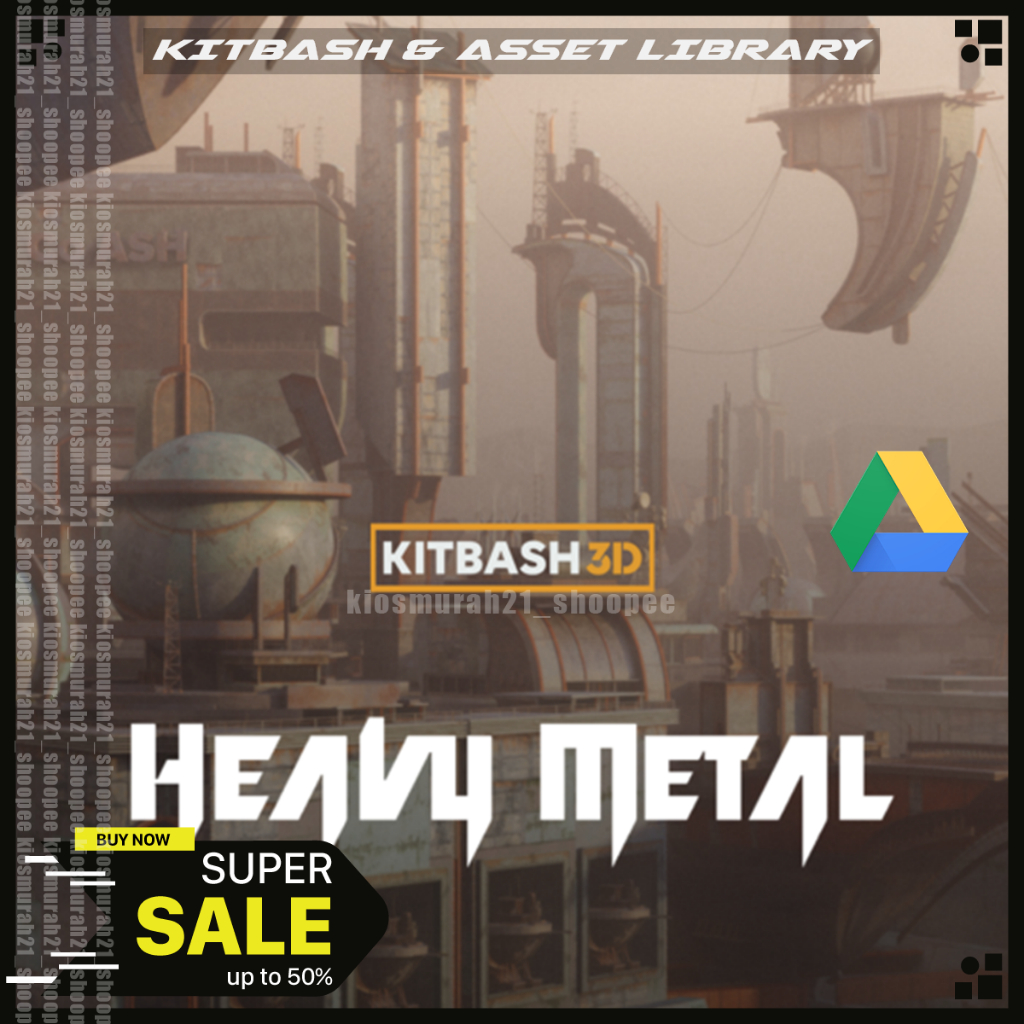 Jual Kitbash3D - Heavy Metal Kitbash 3D Model Asset Library | Shopee Indonesia