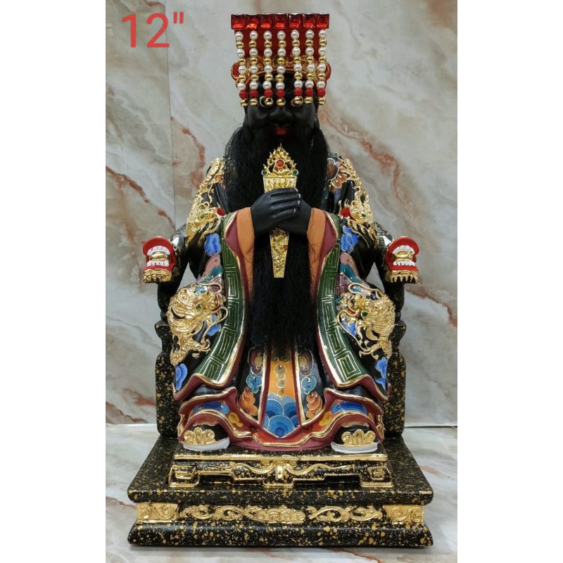 Jual patung dewa raja neraka / giam lo ong - kayu taiwan - 12inch ...